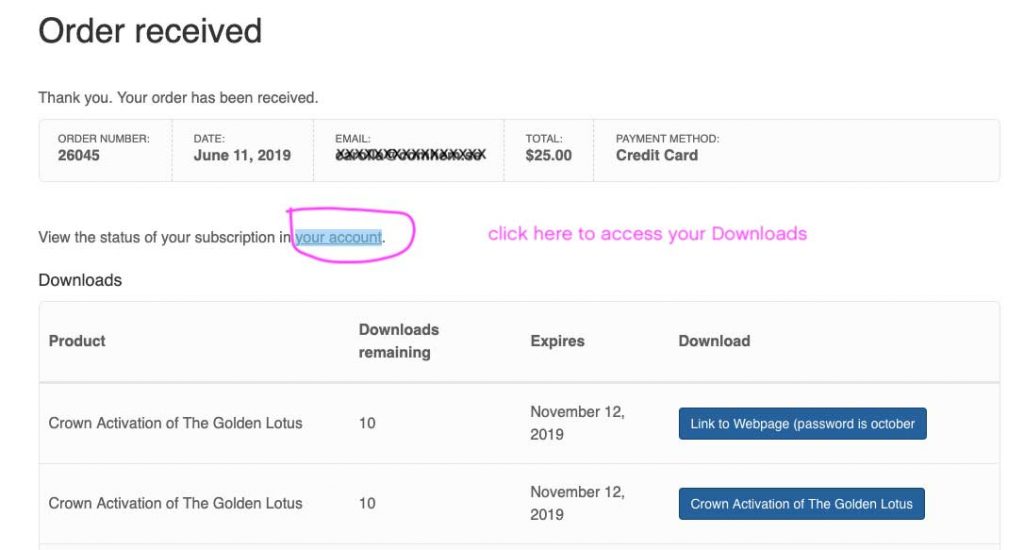 Subscription Payment Failed - Center for Creative Consciousness